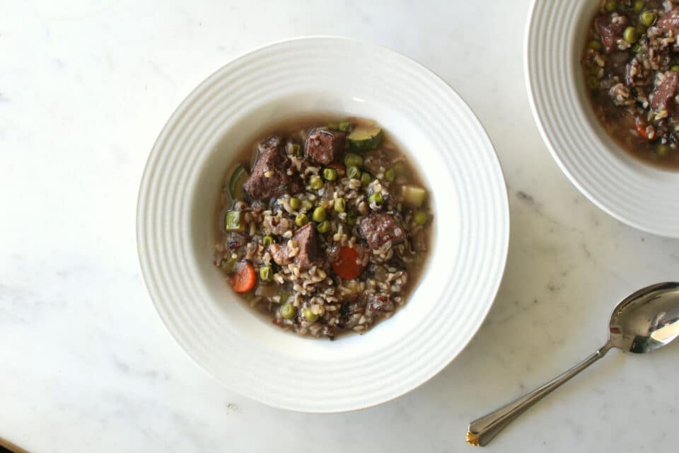 Beef + Vegetable + Wild Rice Stew (Revisited) • Sunday Table