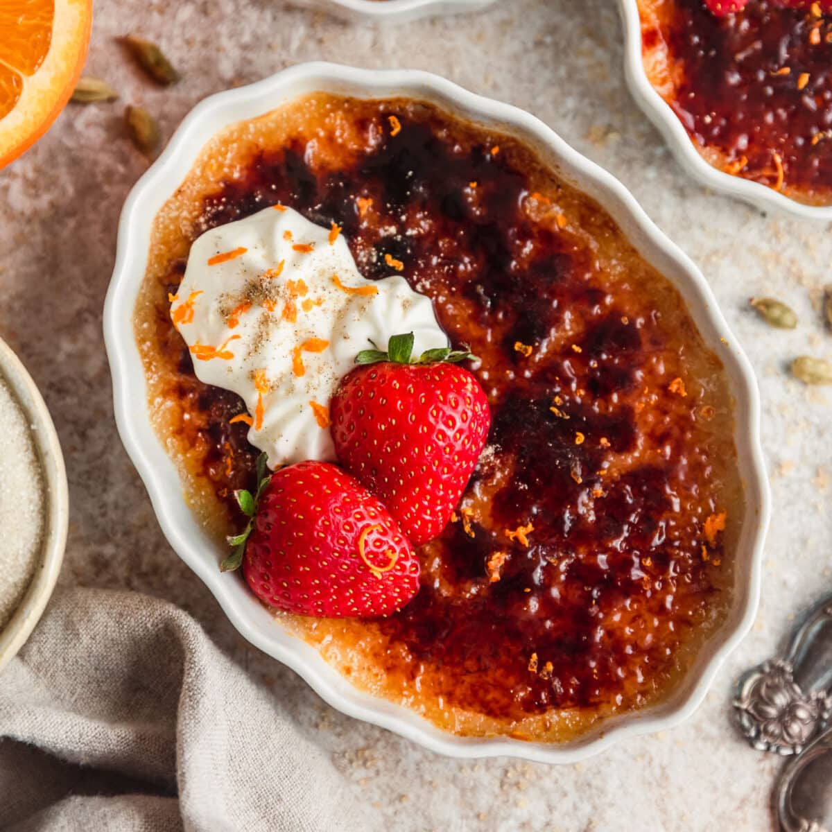 Cardamom Orange Crème Brûlée • Sunday Table