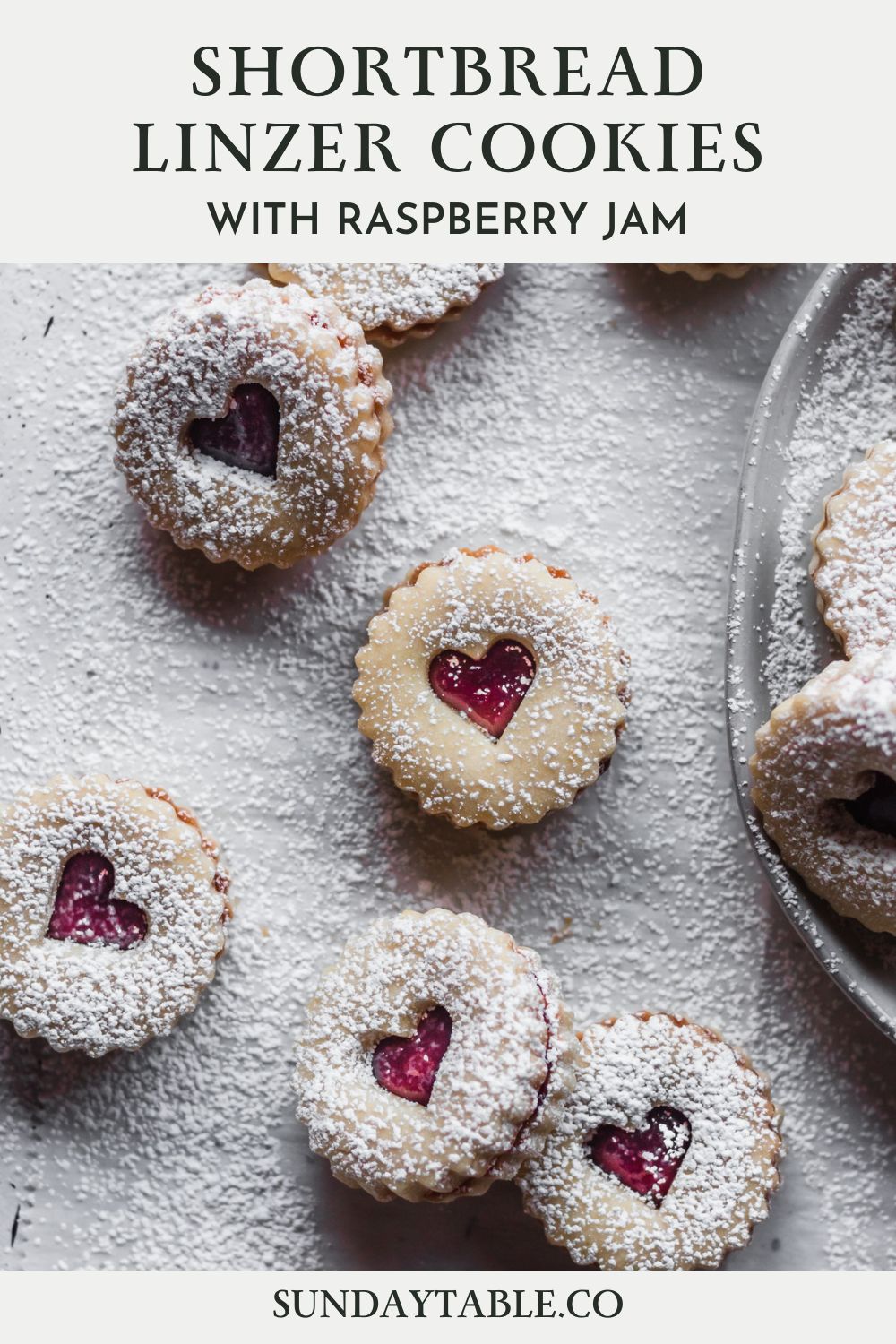 Shortbread Linzer Cookies with Raspberry Jam • Sunday Table