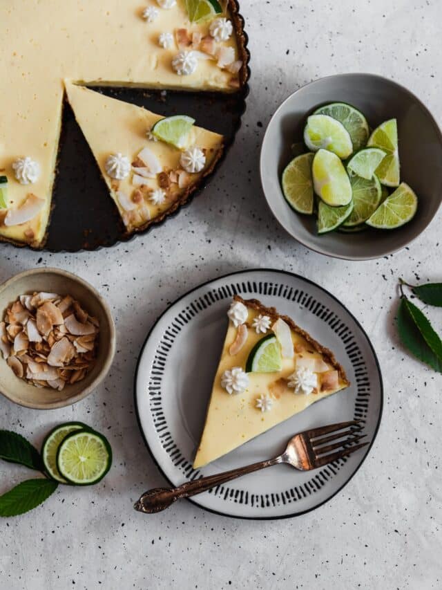 Coconut Key Lime Tart • Sunday Table