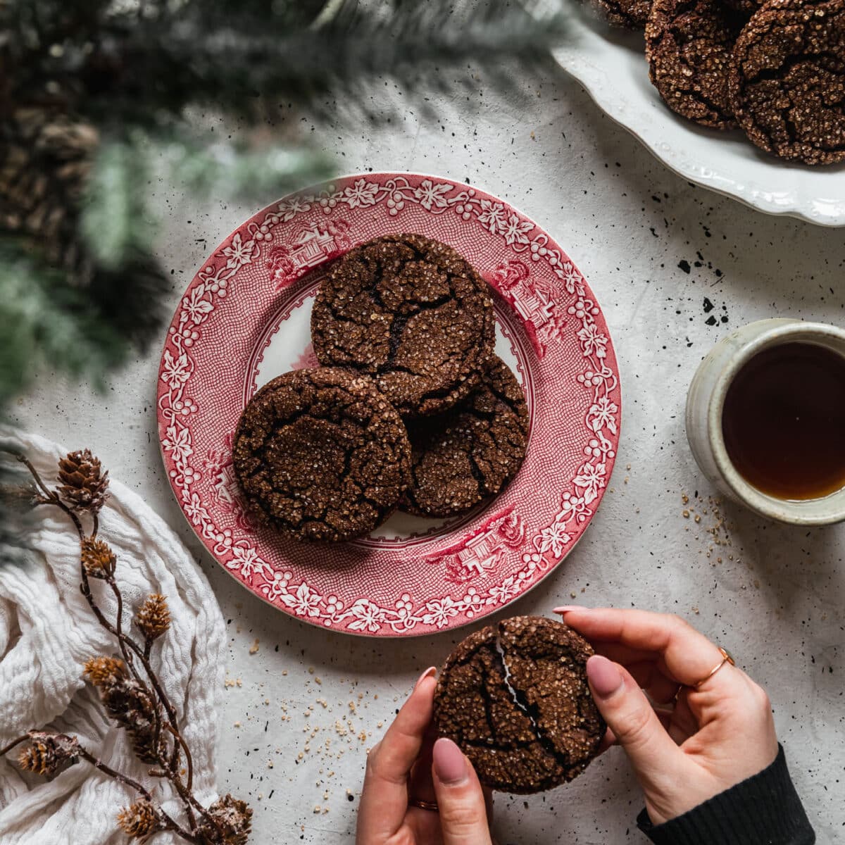 The Best Chewy Chocolate Gingerbread Cookies • Sunday Table