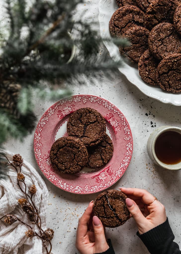 The Best Chewy Chocolate Gingerbread Cookies • Sunday Table