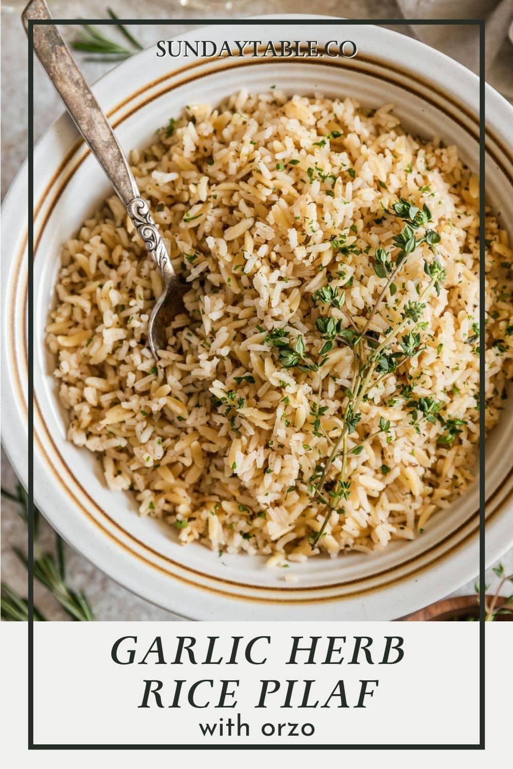 Simple Rice Pilaf with Orzo • Sunday Table