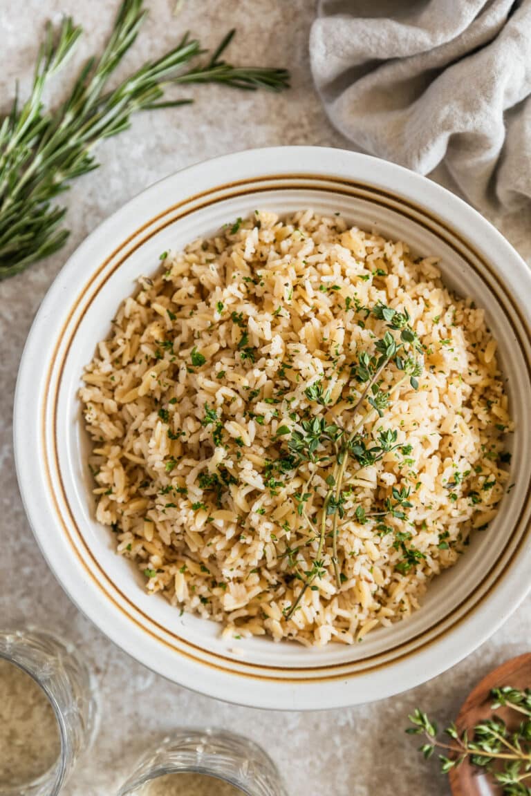 Simple Rice Pilaf with Orzo • Sunday Table