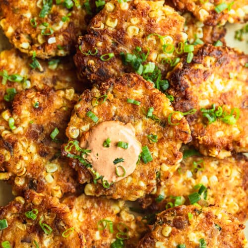 Bacon and Corn Fritters with Chipotle Aioli • Sunday Table