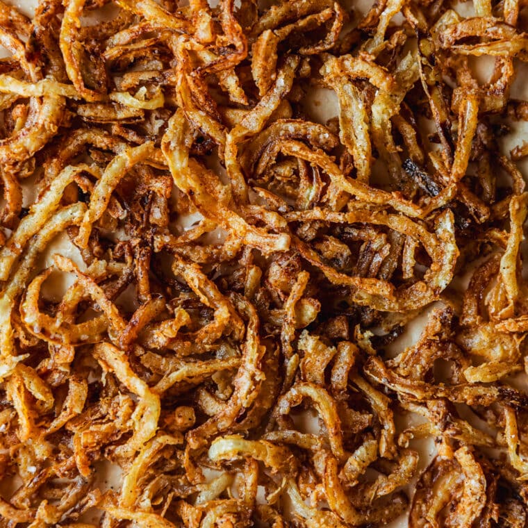 Crispy Frizzled Onions from Scratch • Sunday Table