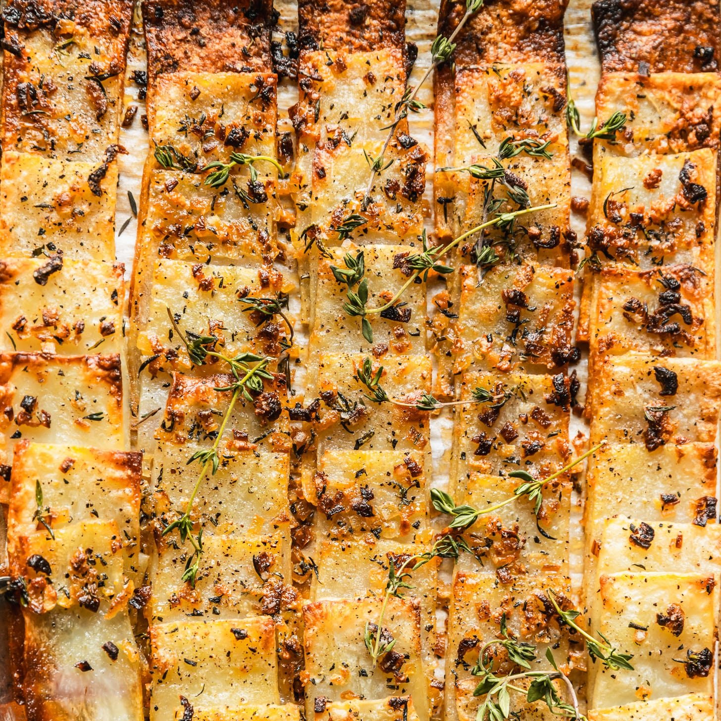 Easy Domino Potatoes with Shallots • Sunday Table