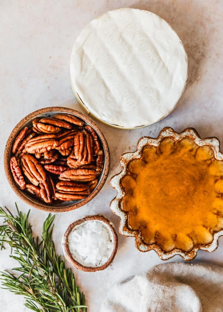 Honey Baked Camembert with Pecans • Sunday Table
