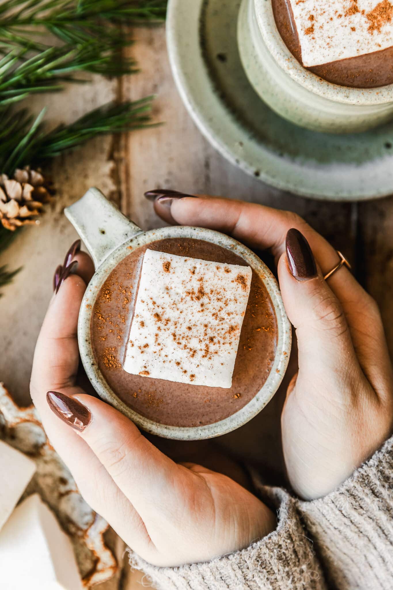 Creamy Cinnamon Hot Chocolate • Sunday Table