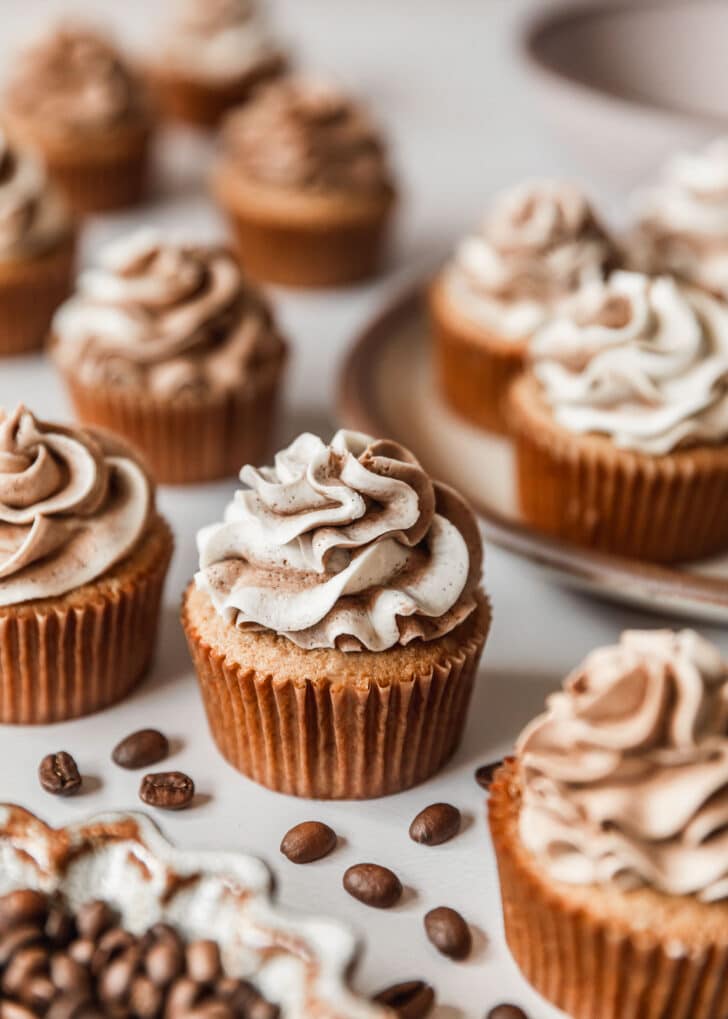Coffee Cupcakes with Vanilla Coffee Buttercream • Sunday Table