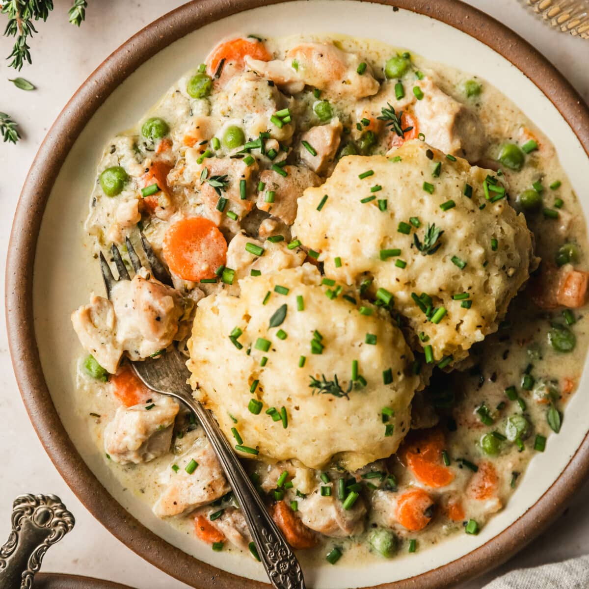 Dutch Oven Chicken and Dumplings • Sunday Table