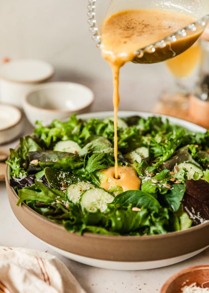 Simple Green Salad with Sherry Shallot Dressing • Sunday Table