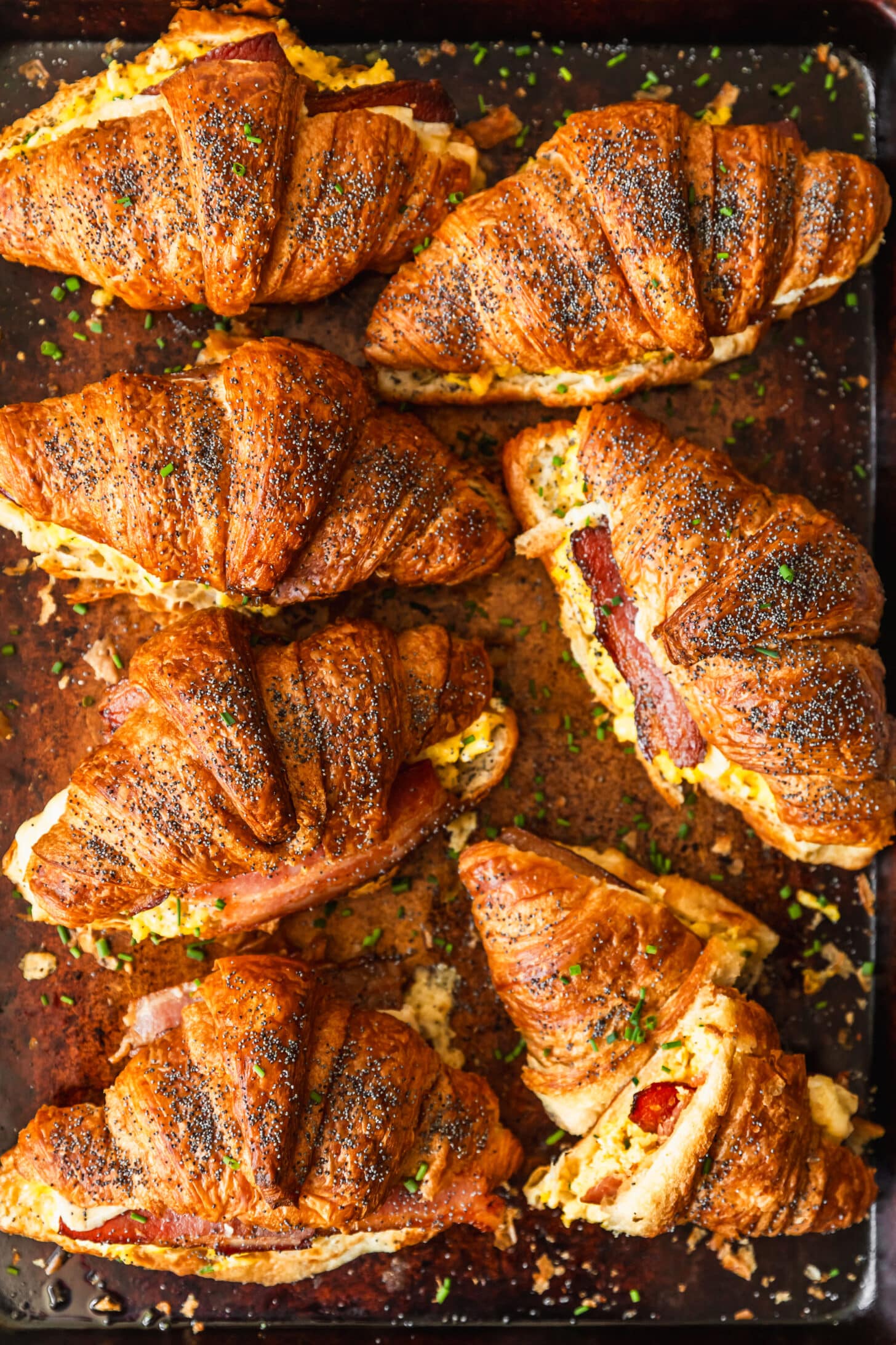 Bacon, Egg, and Cheese Croissant Sandwiches • Sunday Table