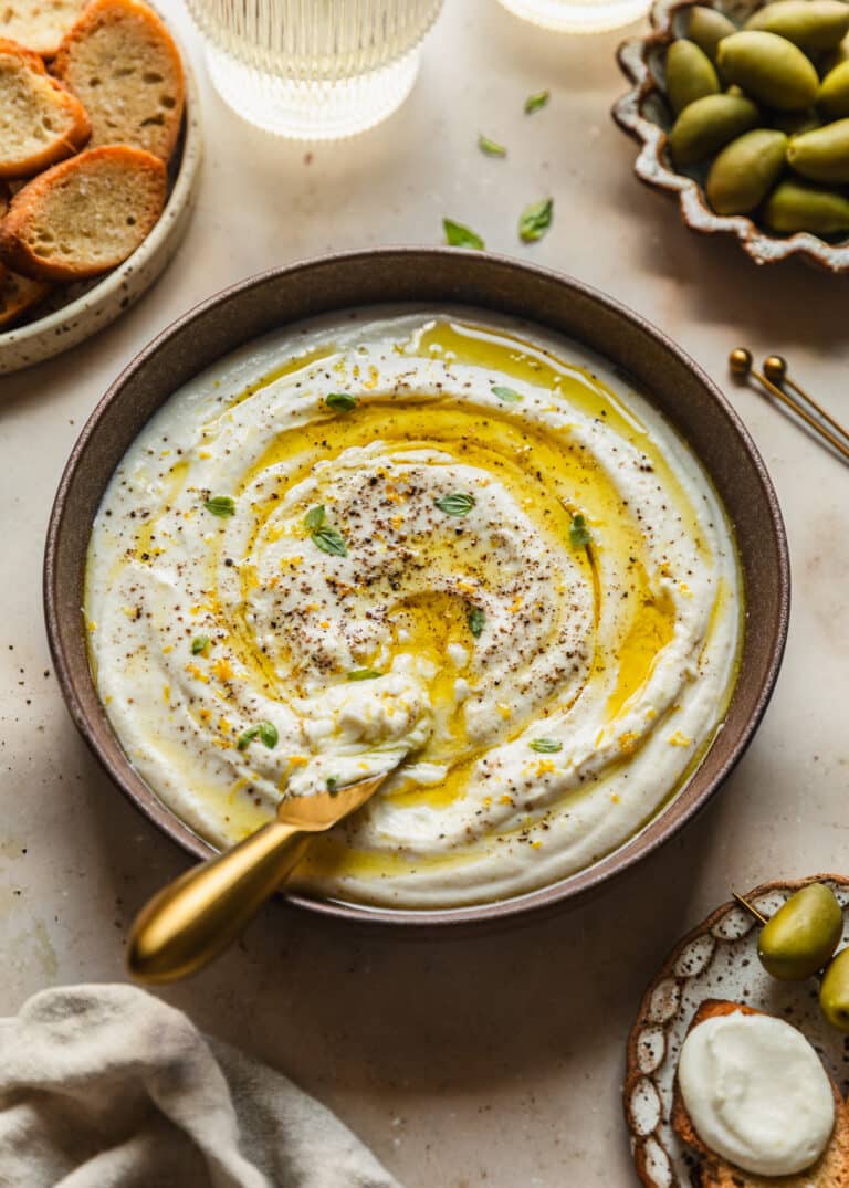 10-Minute Lemony Whipped Ricotta Dip • Sunday Table