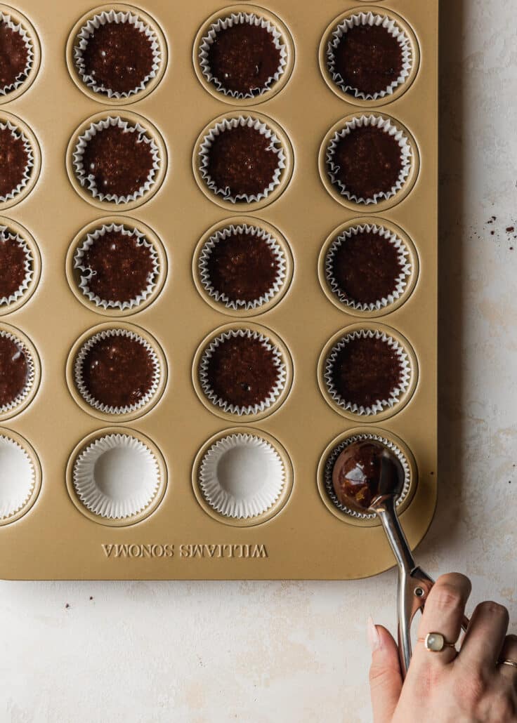 Chocolate Lover's Mini Chocolate Cupcakes • Sunday Table