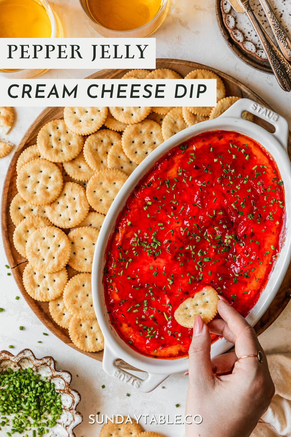 Pepper Jelly Cream Cheese Dip | Hot or Cold! • Sunday Table