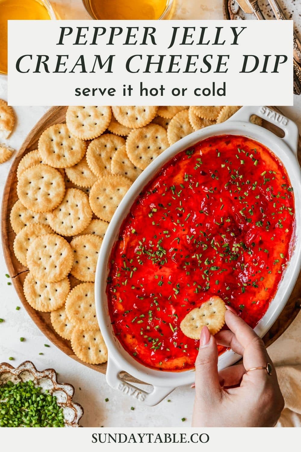 Pepper Jelly Cream Cheese Dip | Hot or Cold! • Sunday Table