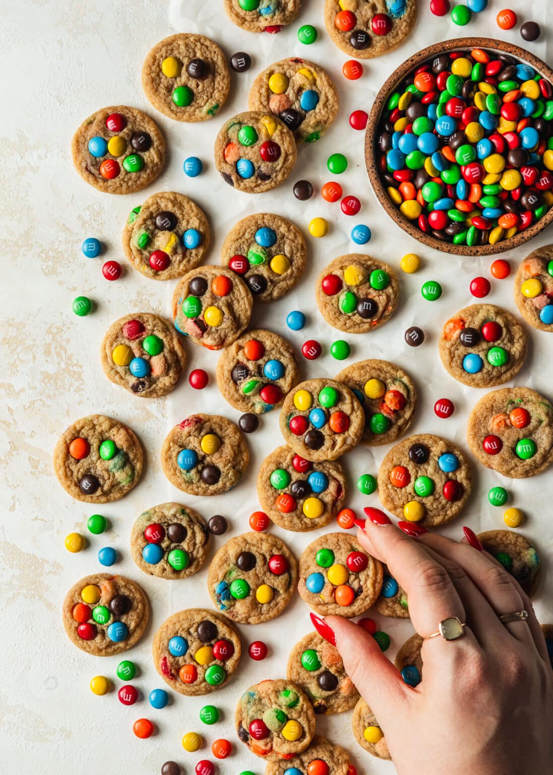 Extra Mini M&M Cookies • Sunday Table