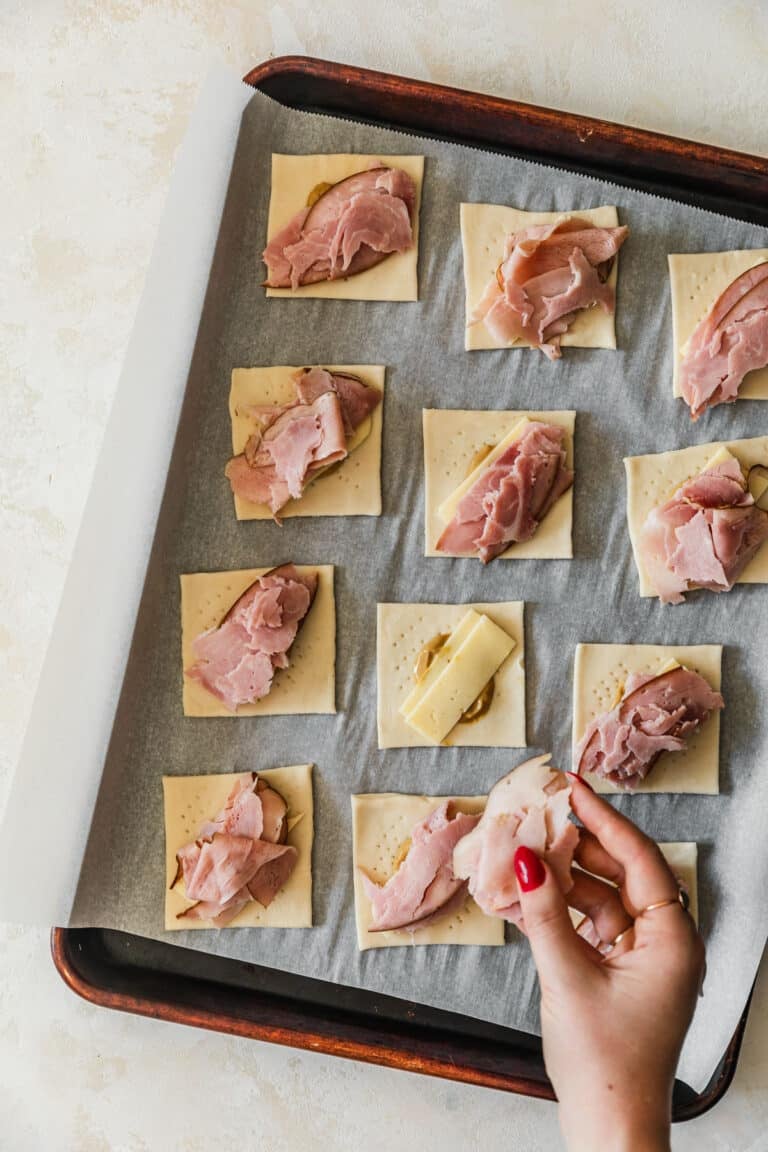 Flaky Ham and Cheese Puff Pastry Bites • Sunday Table