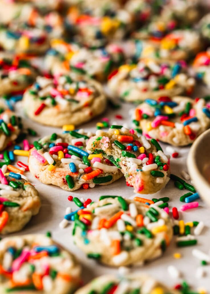 Soft & Chewy Mini Sprinkle Cookies • Sunday Table