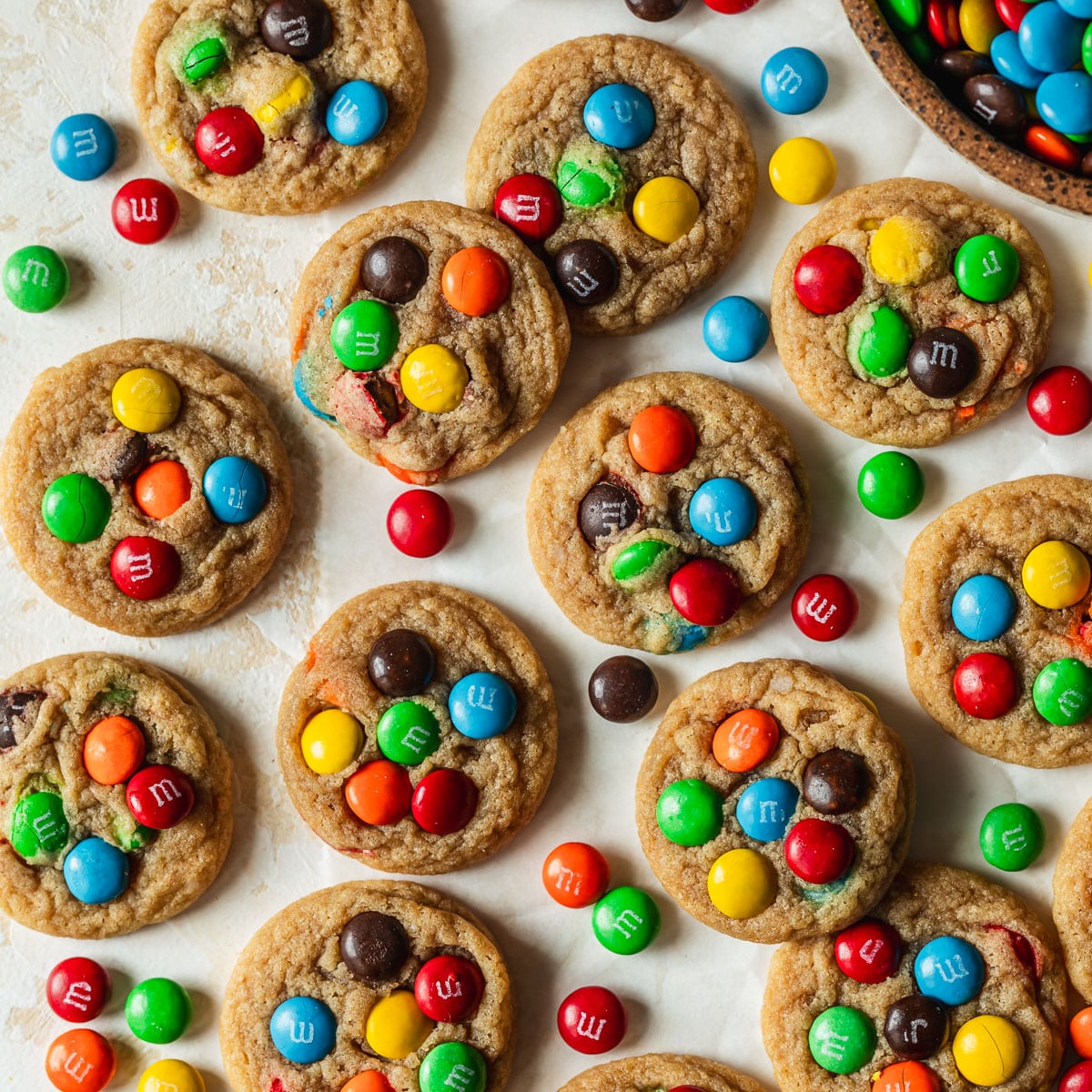 Extra Mini M&M Cookies • Sunday Table