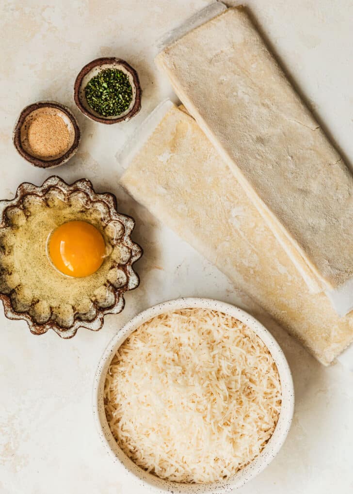 Savory Parmesan Cheese Puff Pastry Twists • Sunday Table