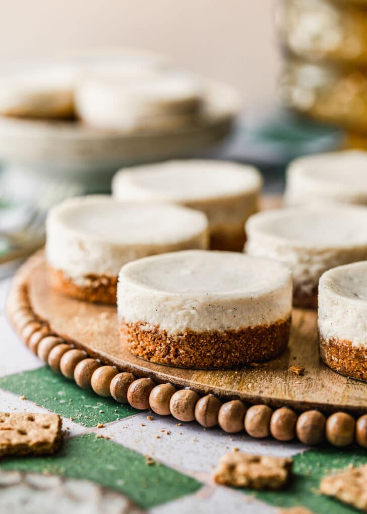 Super Creamy Mini Vanilla Cheesecakes • Sunday Table