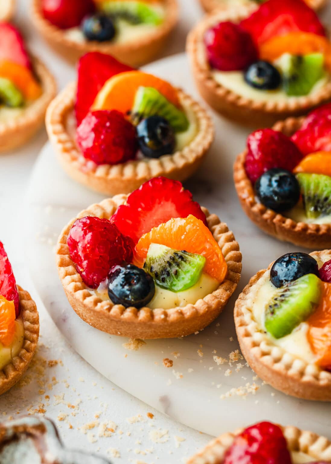 Easy Fruit Tartlets with Pastry Cream • Sunday Table