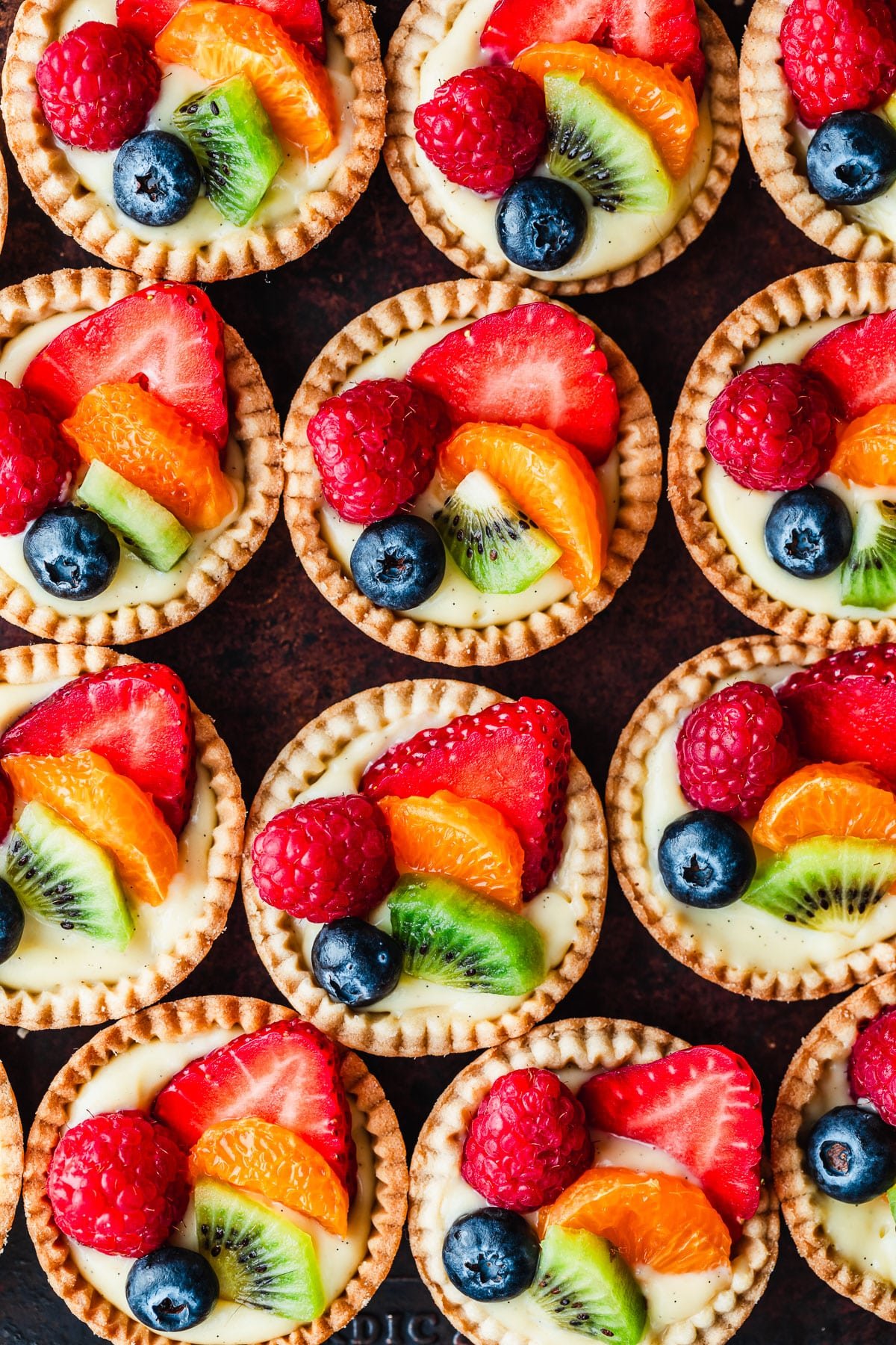 Easy Fruit Tartlets with Pastry Cream • Sunday Table