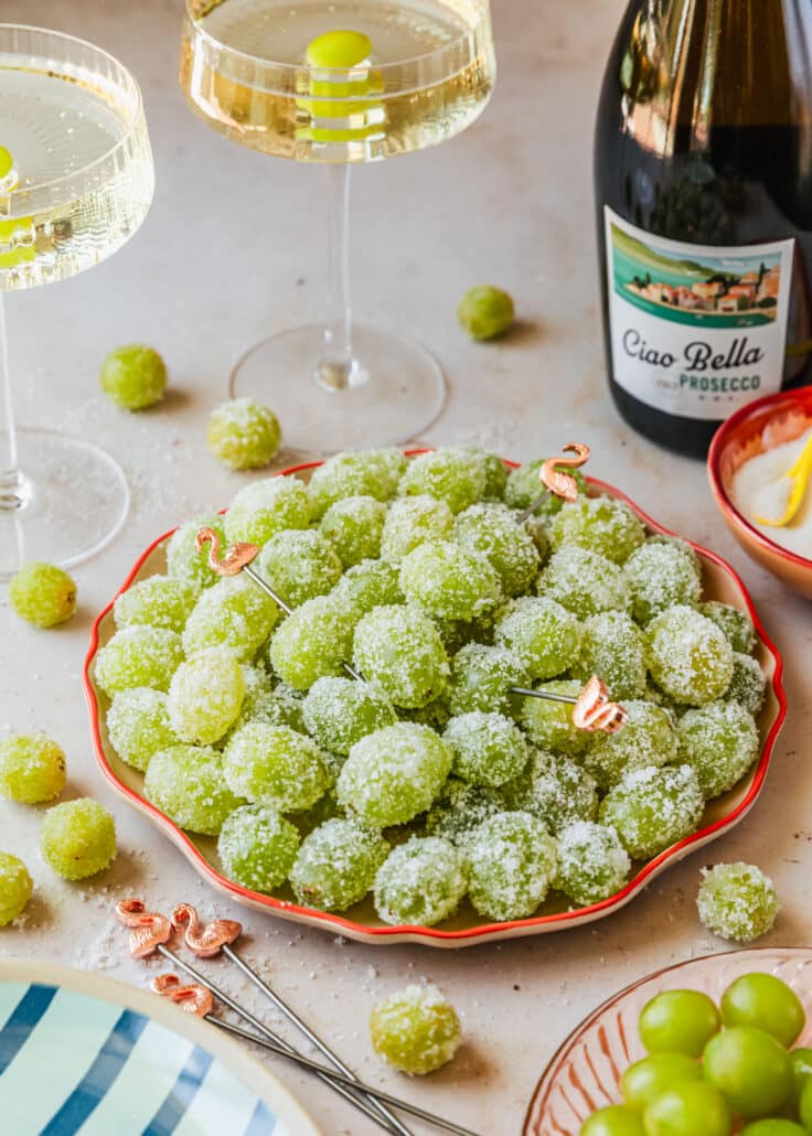 3-Ingredient Sugared Prosecco Grapes • Sunday Table
