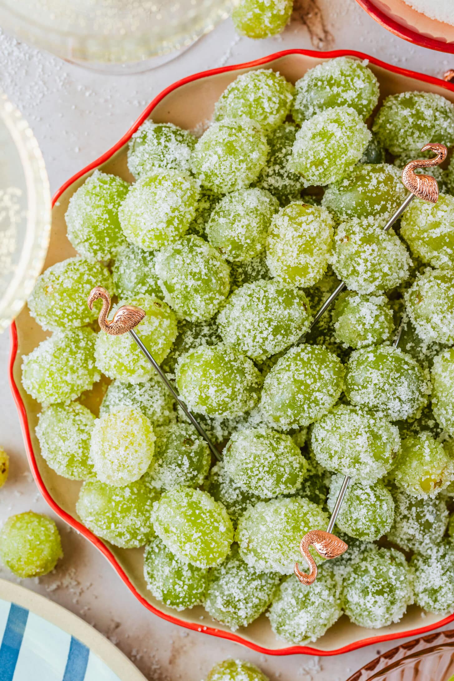 3-Ingredient Sugared Prosecco Grapes • Sunday Table