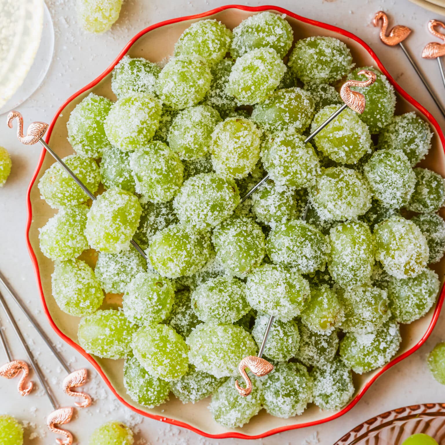 3-Ingredient Sugared Prosecco Grapes • Sunday Table