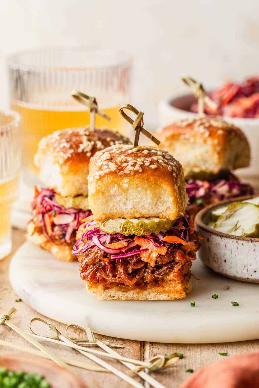 BBQ Pulled Pork Sliders on Hawaiian Rolls • Sunday Table