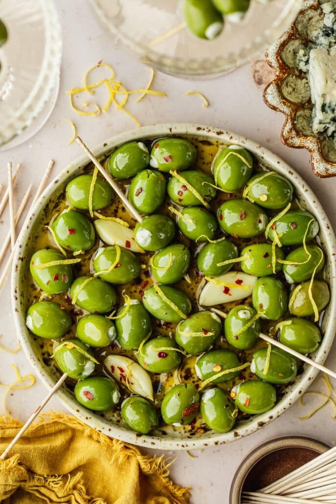 The Best Blue Cheese Stuffed Olives • Sunday Table