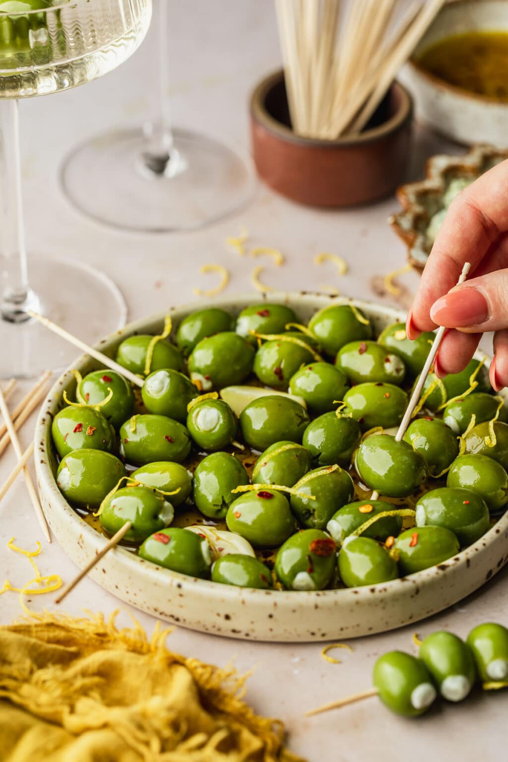 The Best Blue Cheese Stuffed Olives • Sunday Table