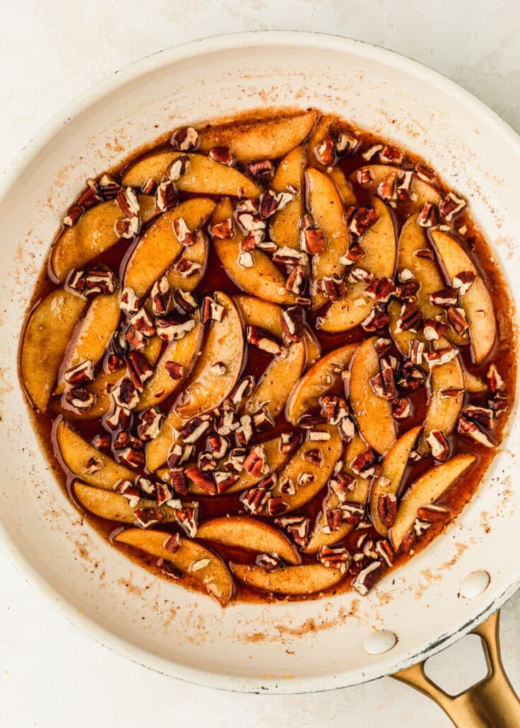 Gorgeous Apple Baked Brie with Pecans • Sunday Table