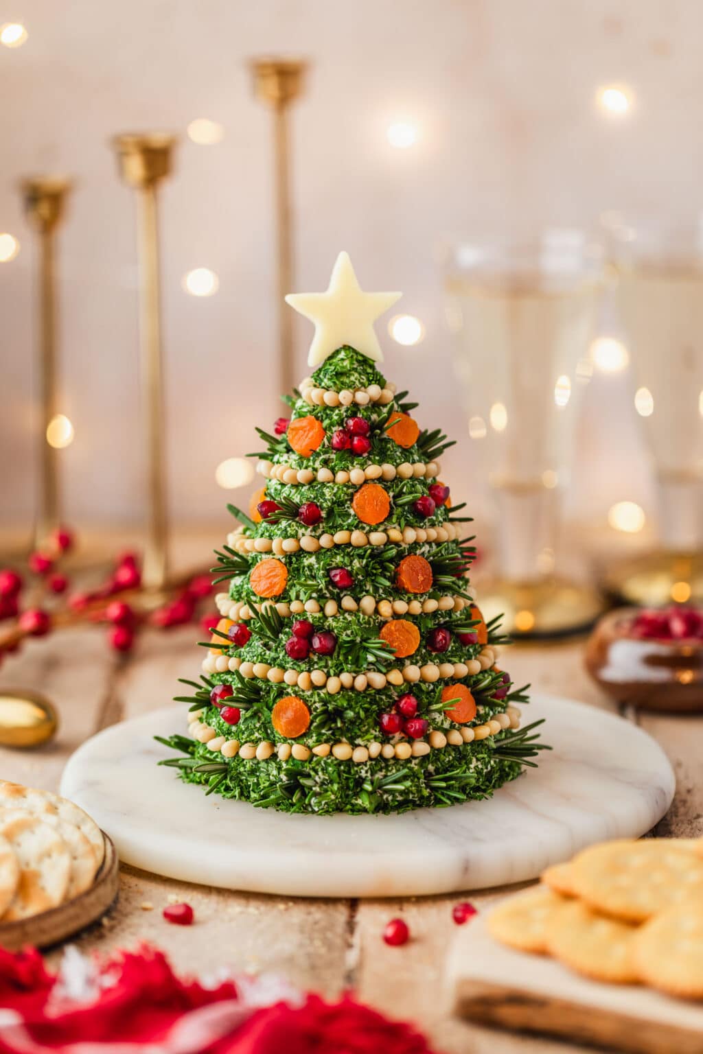 A Stunning Christmas Tree Cheese Ball • Sunday Table