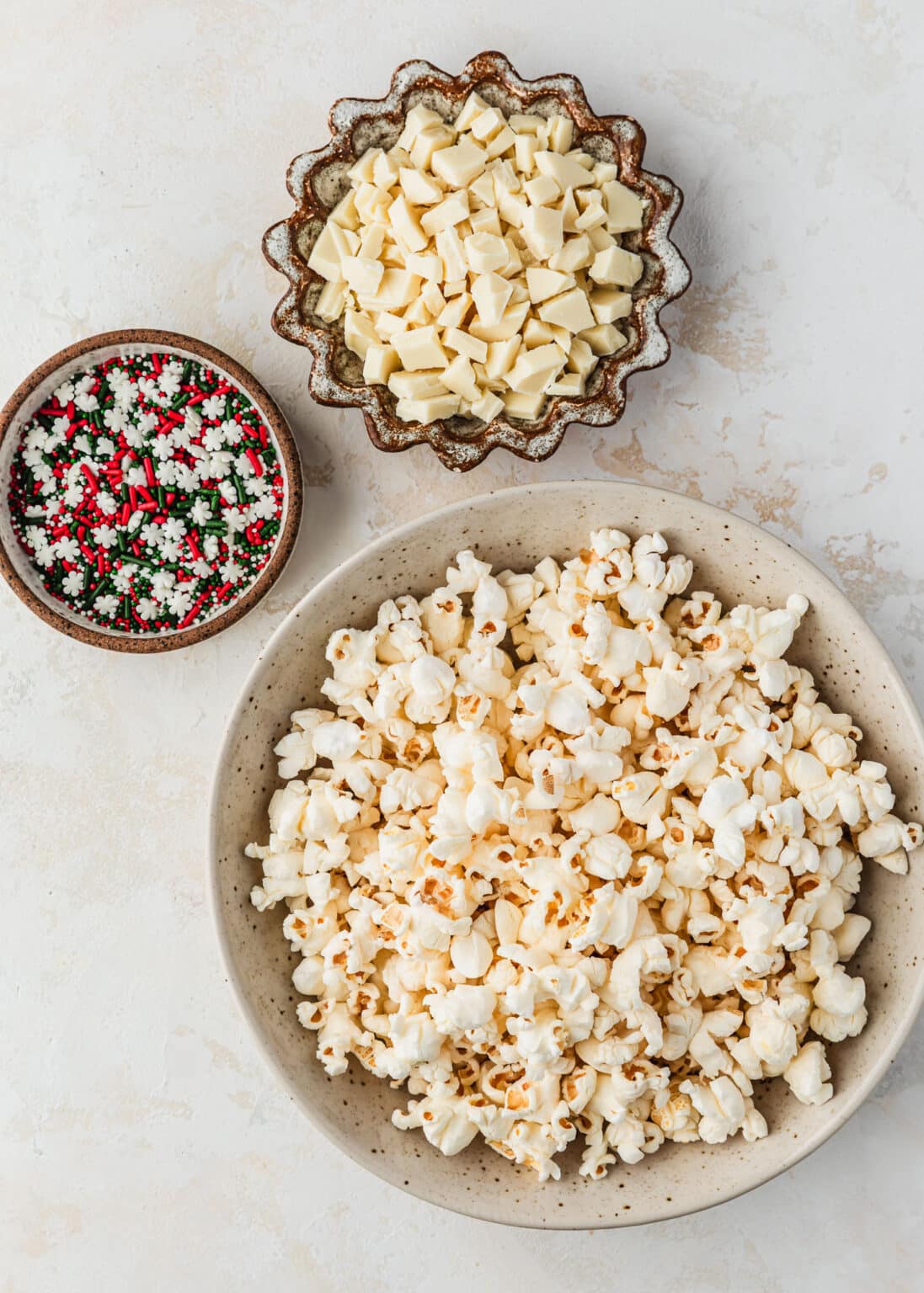 My Favorite White Chocolate Popcorn with Sprinkles • Sunday Table